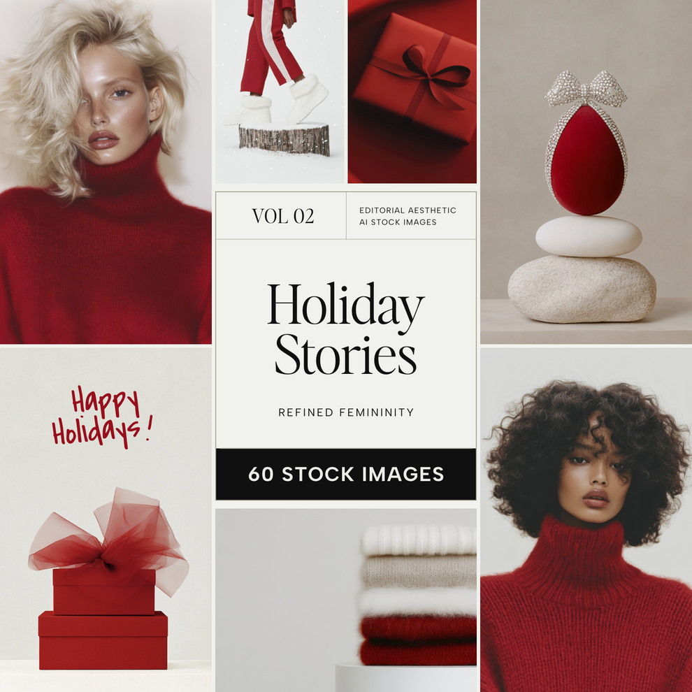 Holiday Stories - Refined Feminine Christmas Content Aesthetic – Make ...
