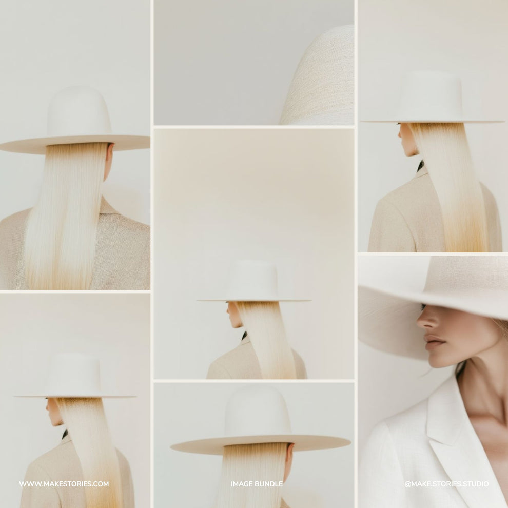 Stylish White Hats – Make Stories