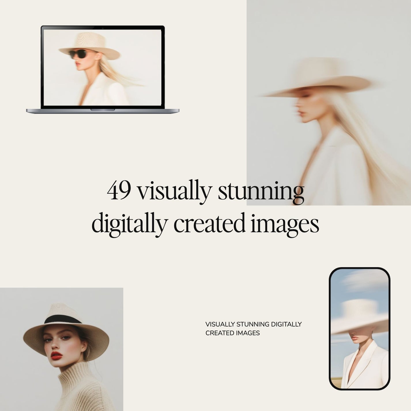Stylish White Hats – Make Stories